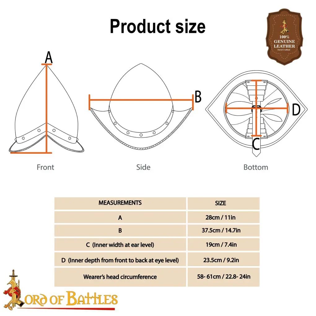 Spanish Morion Helmet – 16th Century 18 Gauge Steel Armor for LARP ...