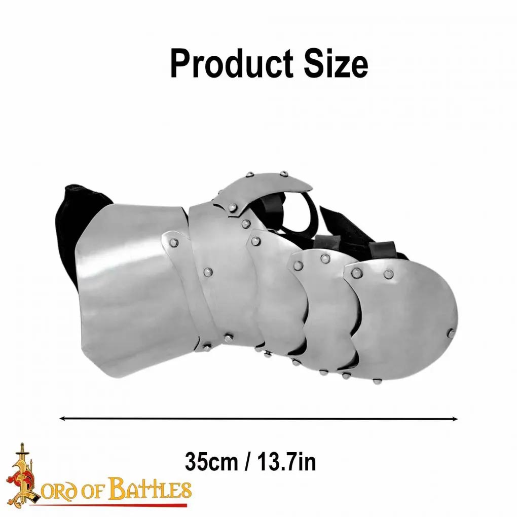 Clamshell Gauntlets – 18 Gauge Steel Medieval Hand Armor for LARP ...