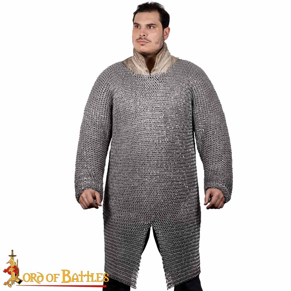 Aluminium Chainmail Hauberk – Lightweight Riveted Antique Finish ...