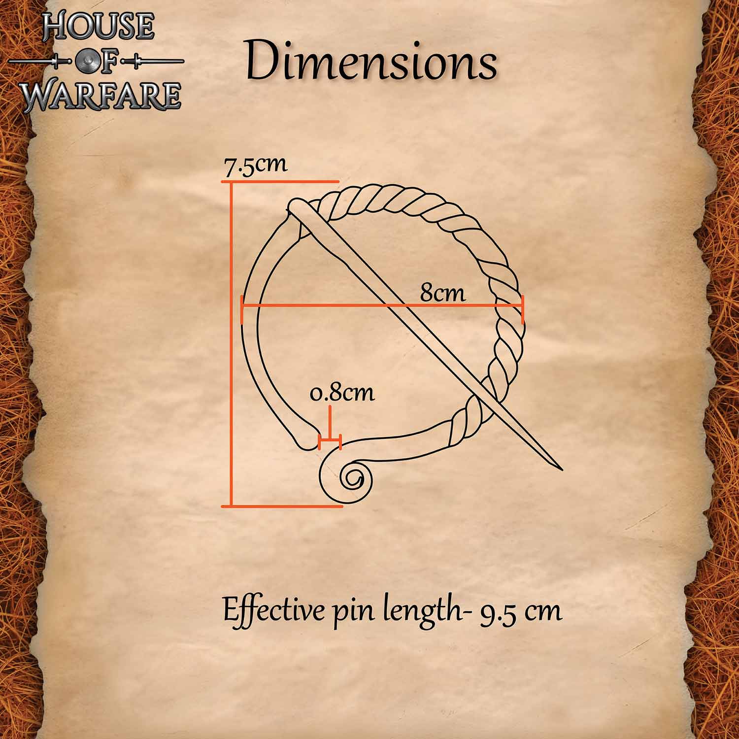 Hand-Forged Tenar Penannular Cloak Pin Brooch | Celtic Inspired Design ...