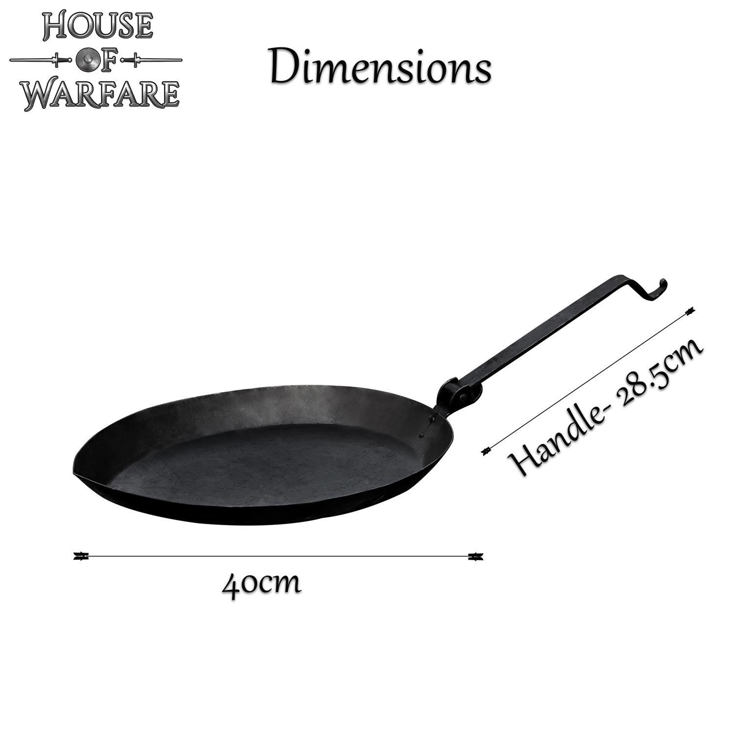 Hand-Forged Cooking Pan with Folding Handle – Perfect for LARP ...