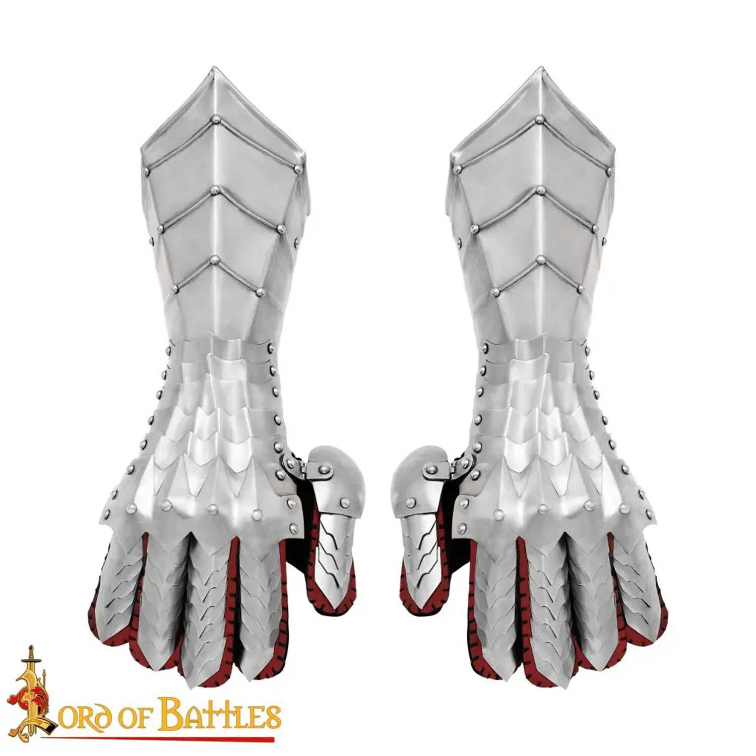 Gothic Steel Gauntlets – Medieval LARP & Cosplay Armor – Calimacil