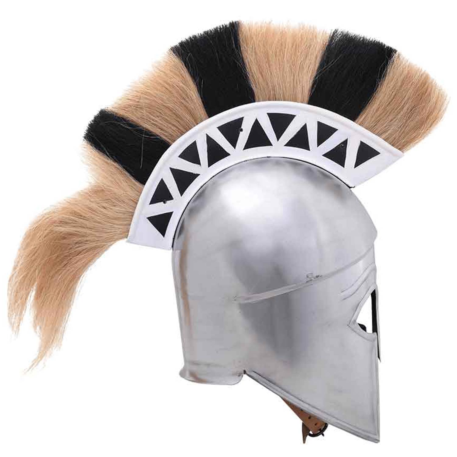 Greek Corinthian Helmet with Plume - LARP Ready, Historical Aesthetics ...