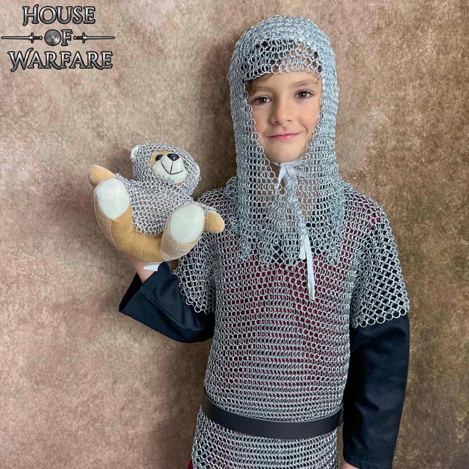 Kids Chainmail Coif - Authentic Medieval Armor for Young Heroes – Calimacil