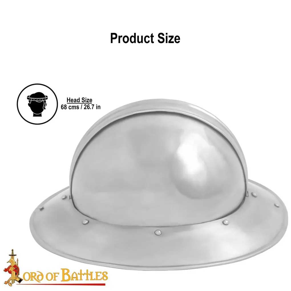 Medieval Kettle Hat Steel Helmet – Calimacil