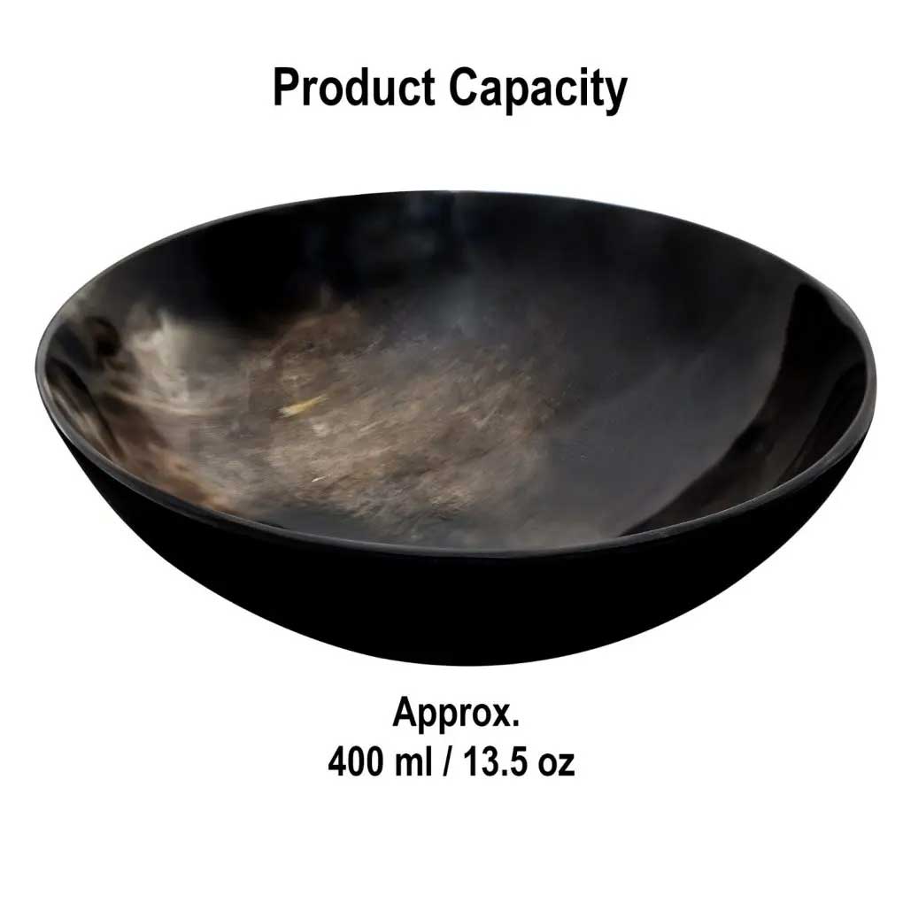 6-Inch Horn Bowl – Handcrafted Viking Tableware for LARP & Medieval ...