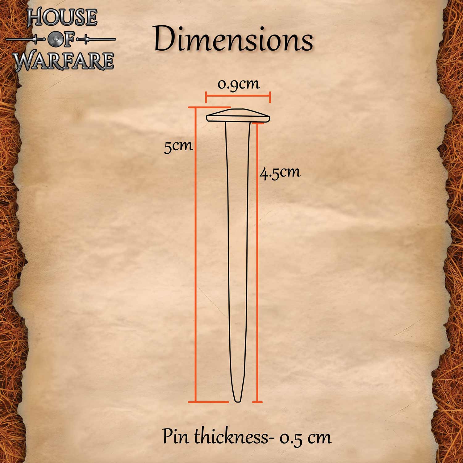 Medieval Shield Nails (Set of 10) - Authentic Blacksmith Crafted ...