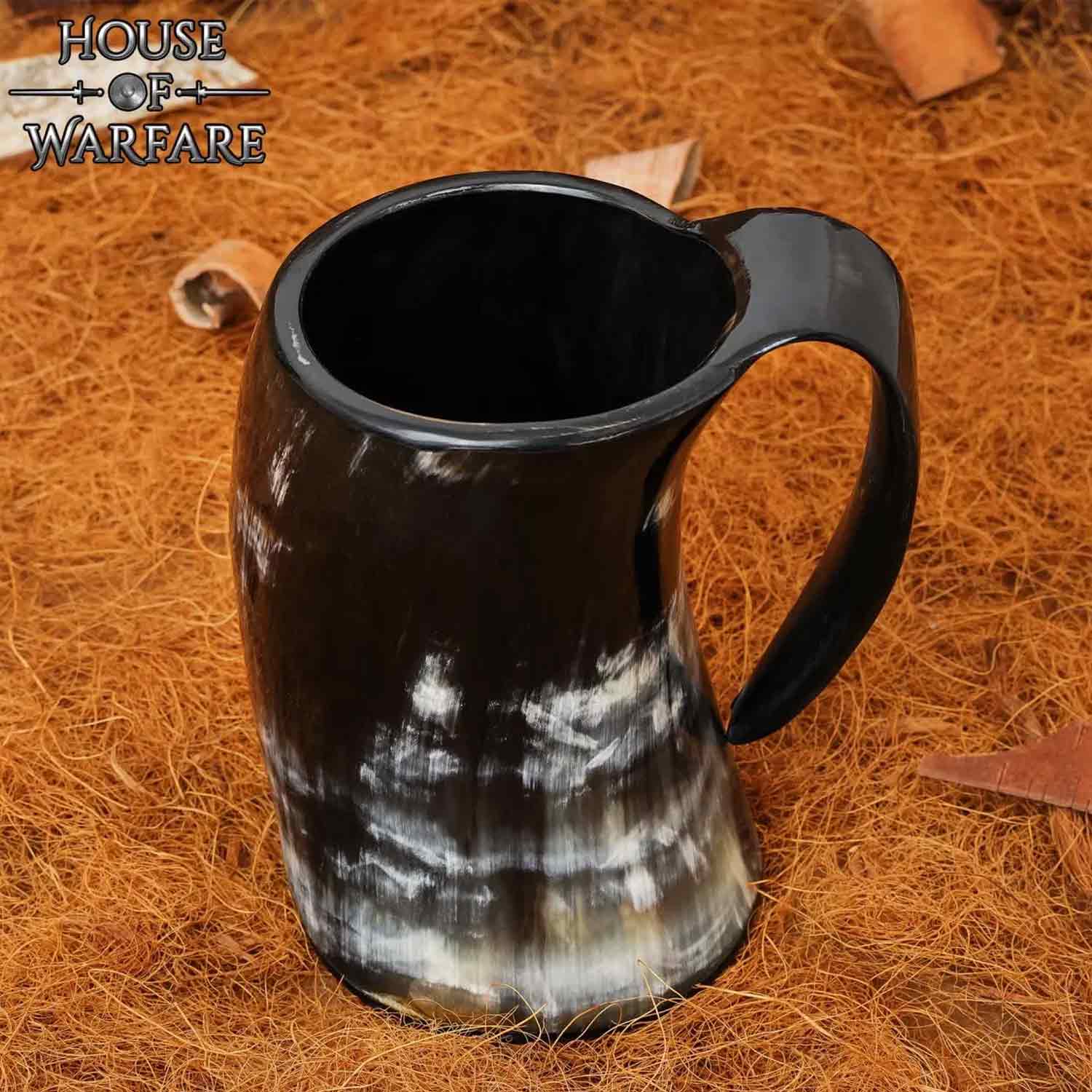 Skull Face Pirate Horn Tankard - Perfect for LARP & Cosplay Adventures ...