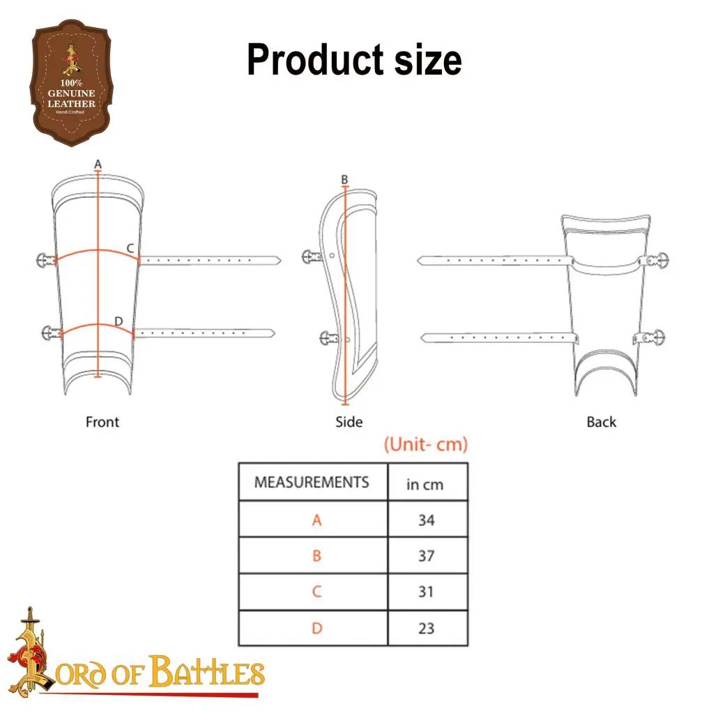 Soldier Greaves – 18 Gauge Steel Leg Armor for LARP & Cosplay – Calimacil