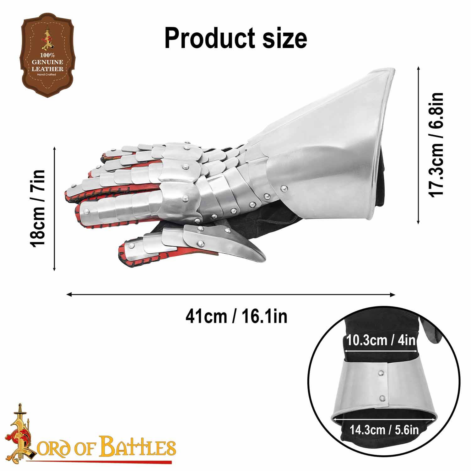 Steel Cavalry Gauntlets – Renaissance Armor Gloves for LARP ...