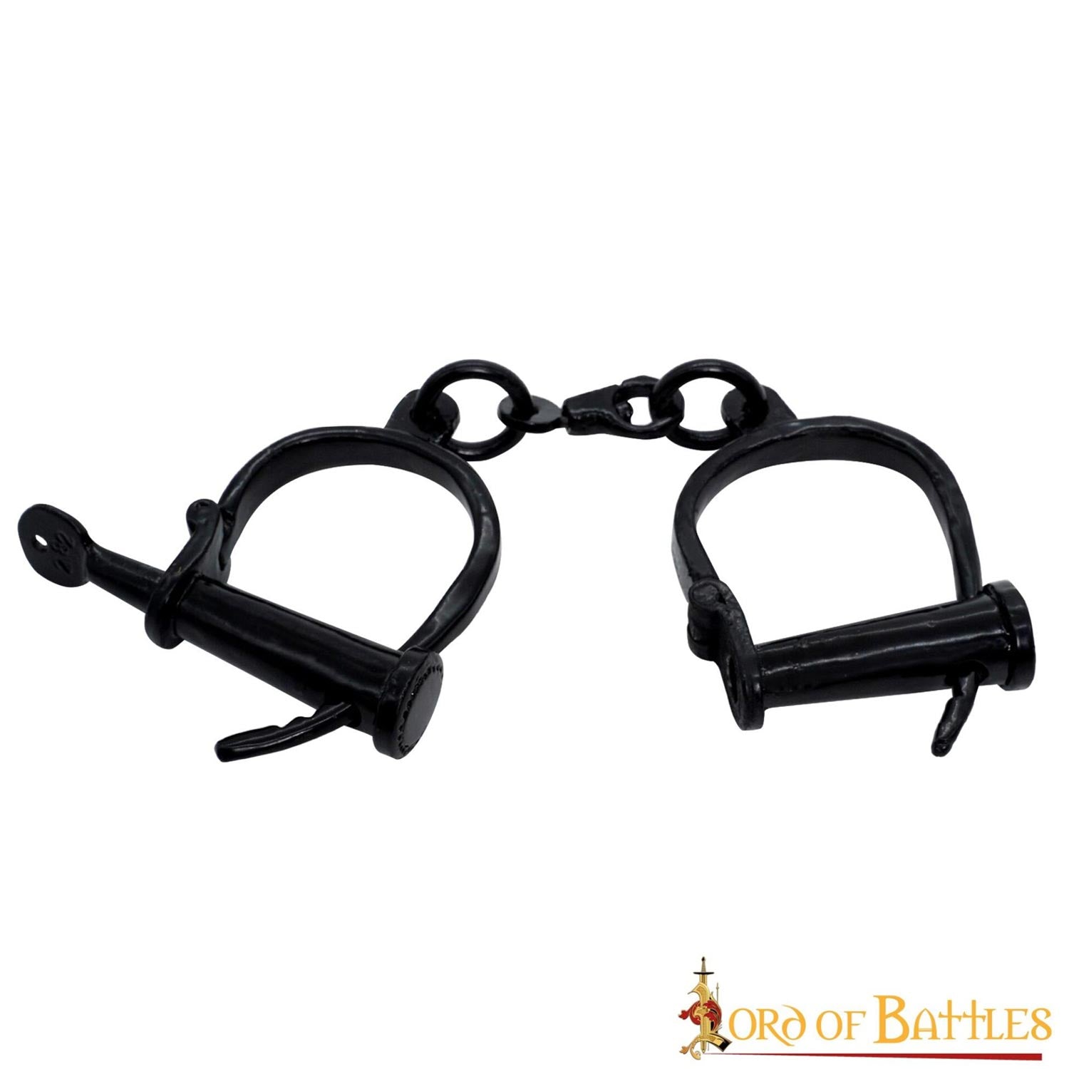Medieval Shackles Handcuff - Hand Forged Iron for LARP – Calimacil