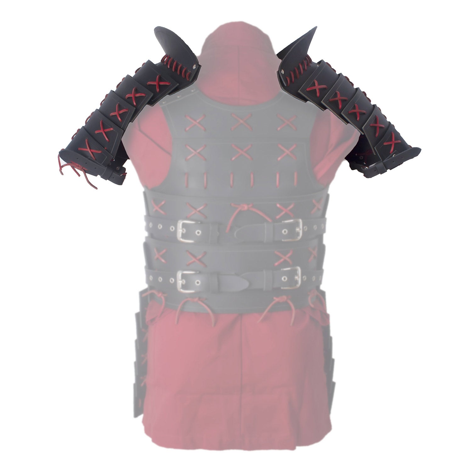 Samurai Pauldrons - Black/Red – Calimacil