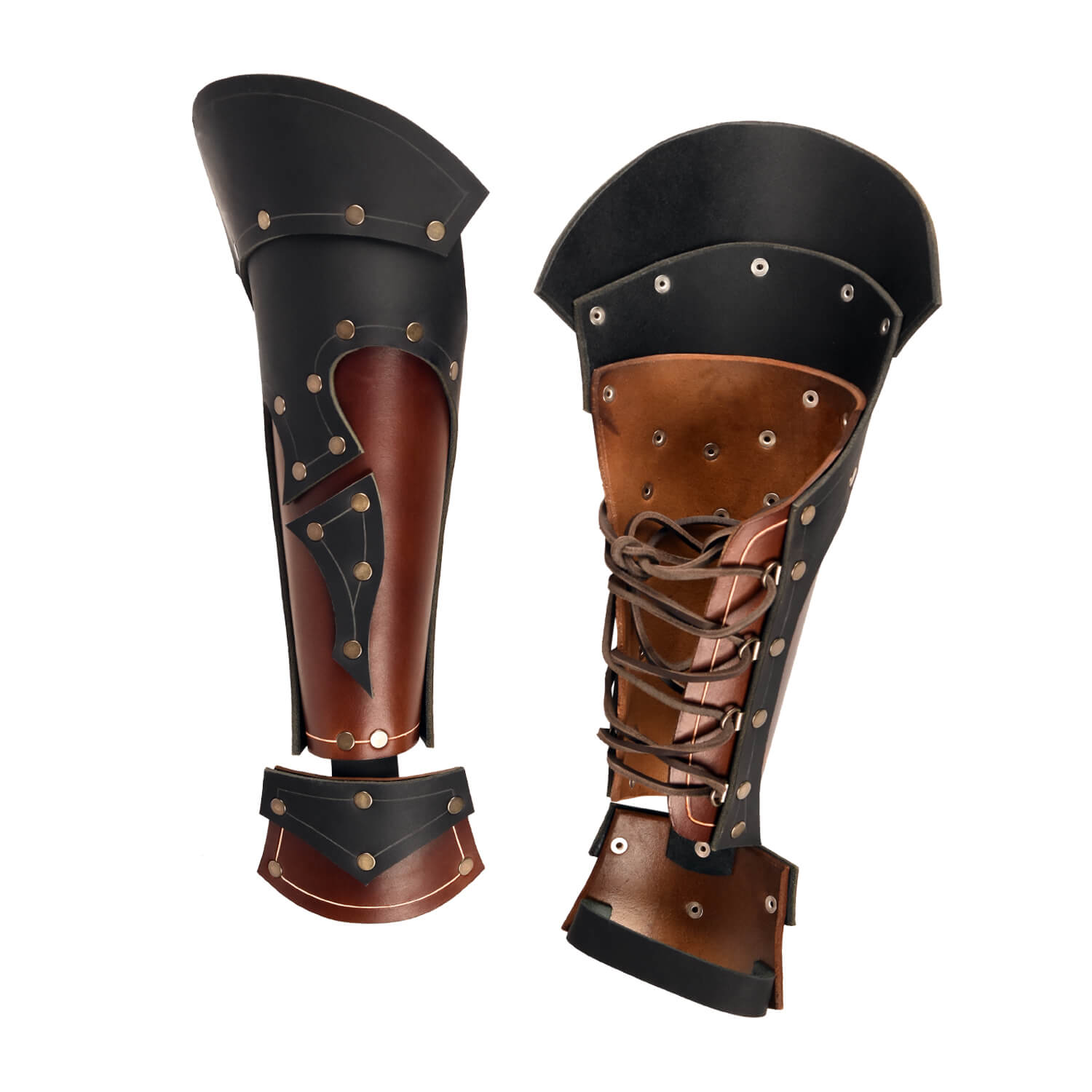 Knight's Bracers - LARP Leather Armour – Calimacil
